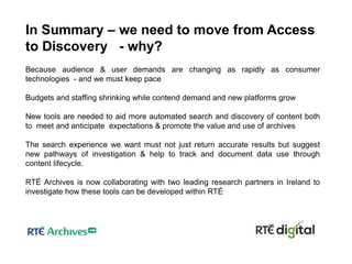 Brid Dooley - Building a linked data based content discovery service ...