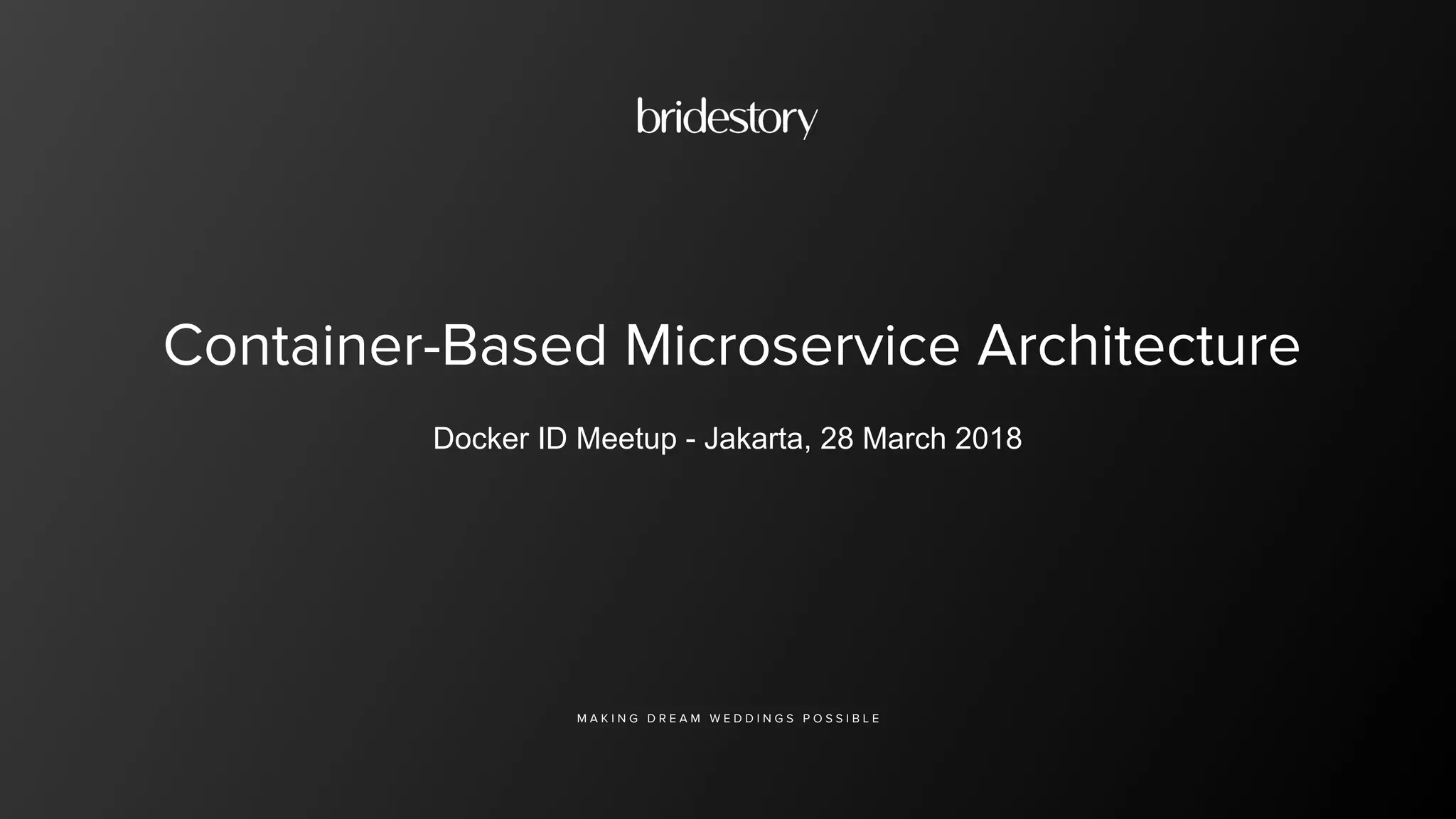 Container Based Microservice Architecture Ppt