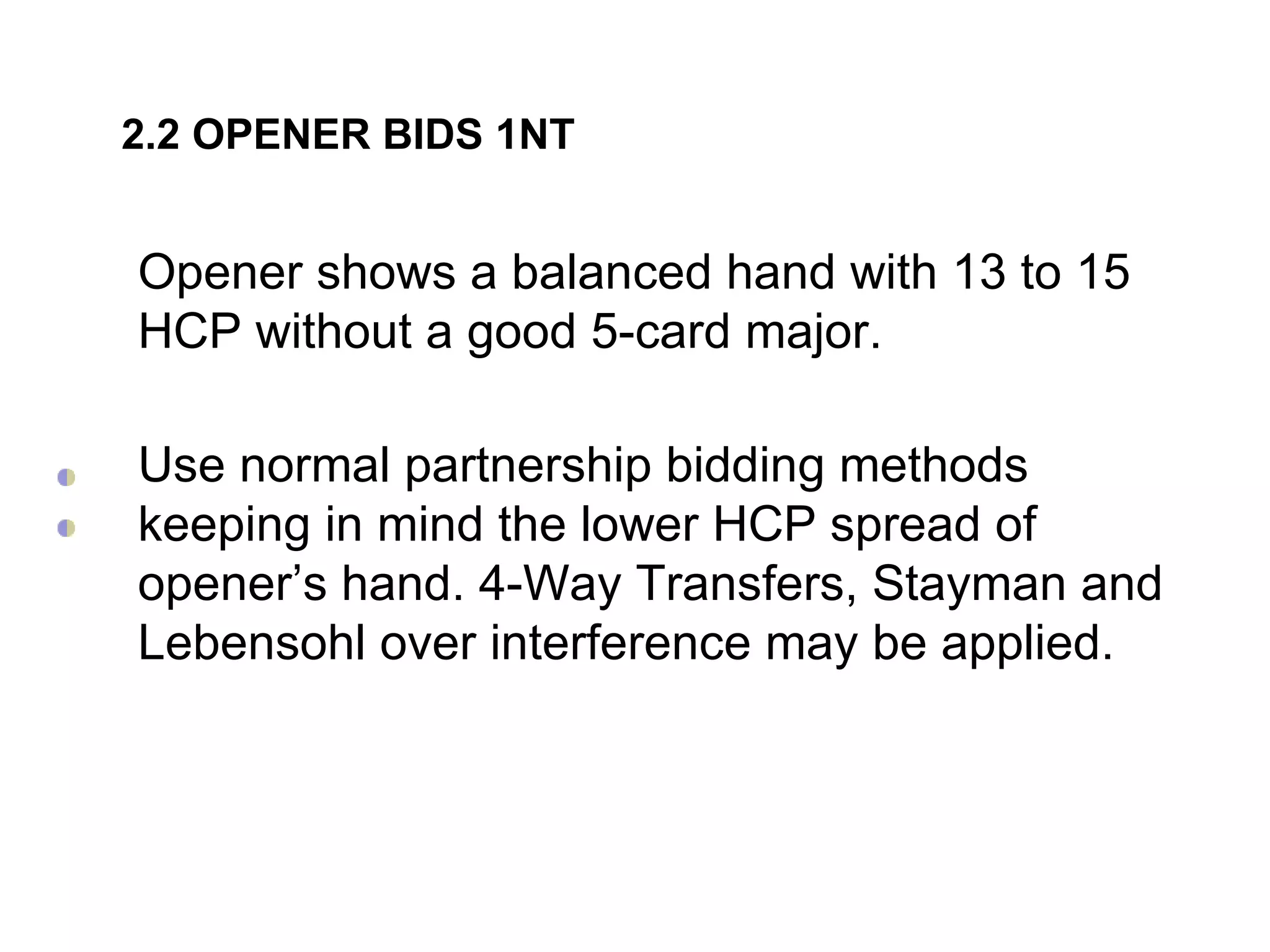 Bridge precision bidding | PPT