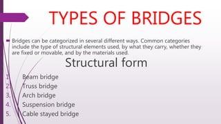Bridge,types of bridges | PPTX