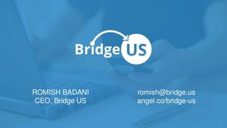 Bridge Us Pitch Deck | PDF