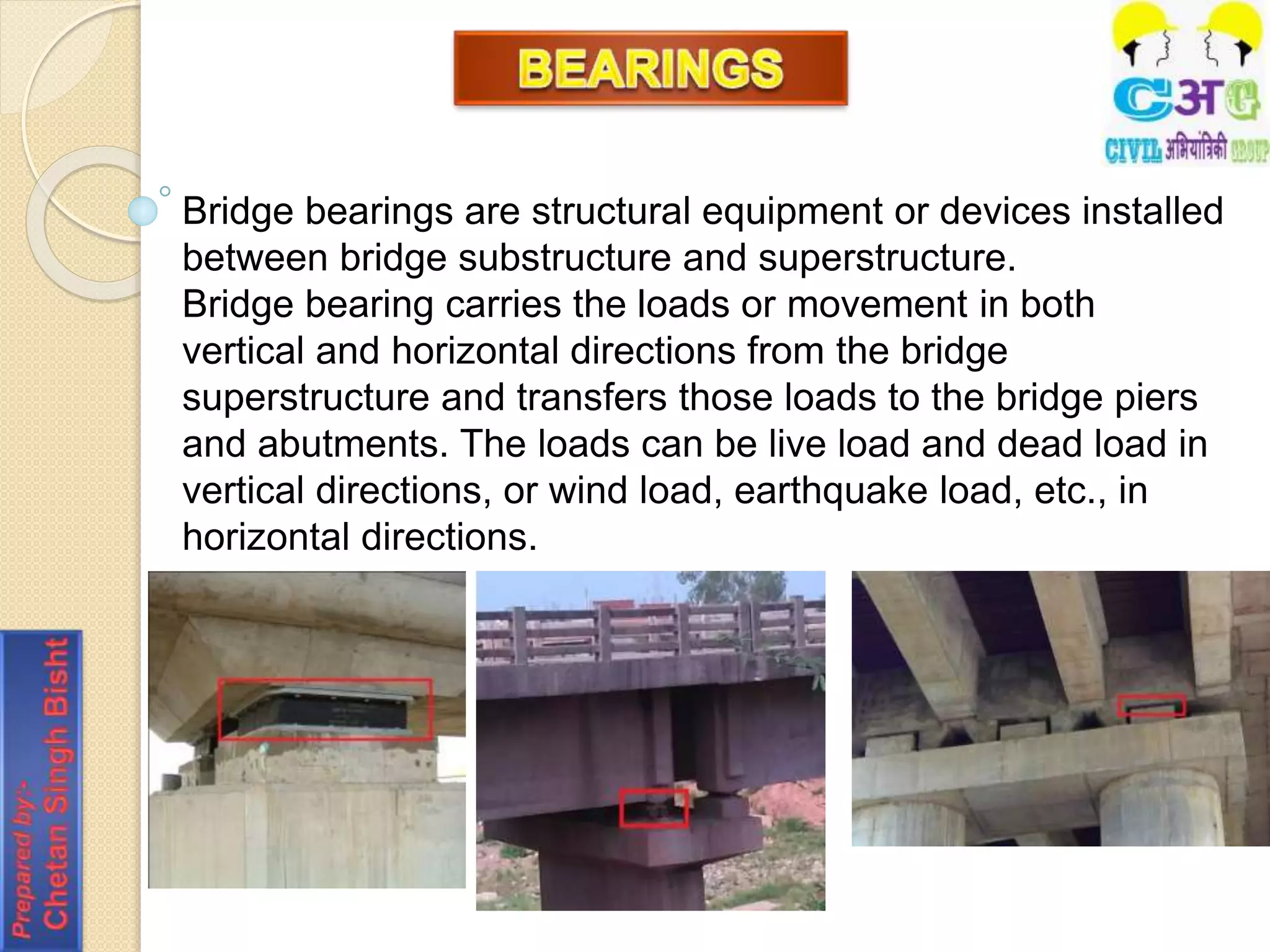Bridges and its Types & Components by Chetan Bisht | PPTX