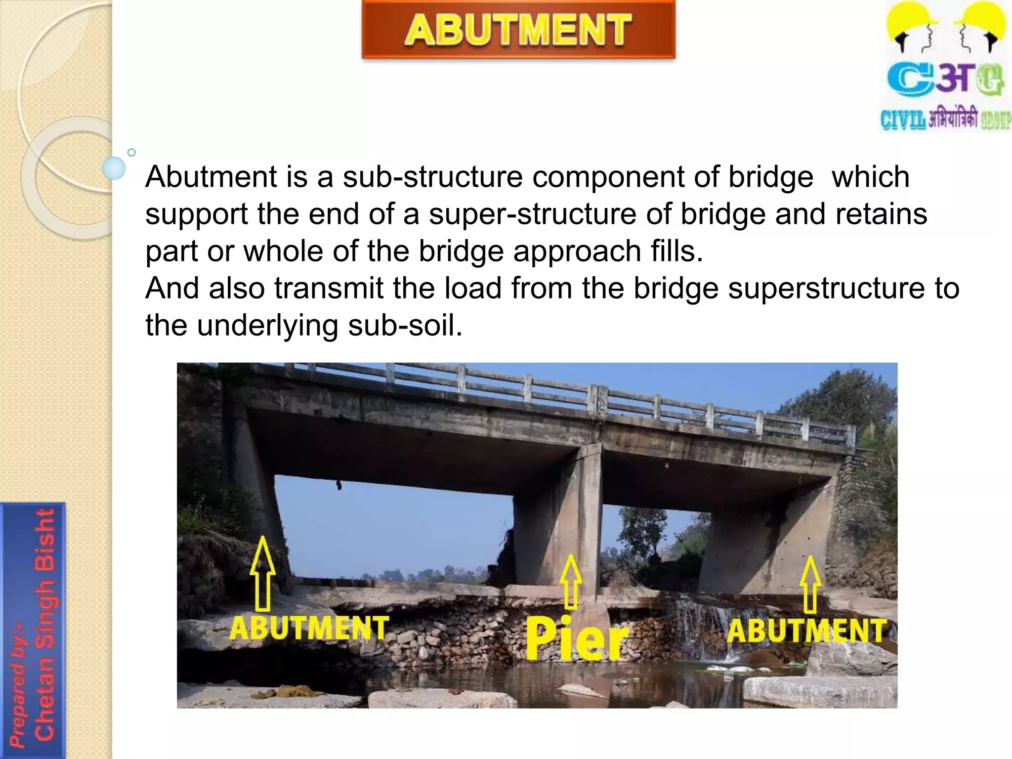 Bridges and its Types & Components by Chetan Bisht | PPTX