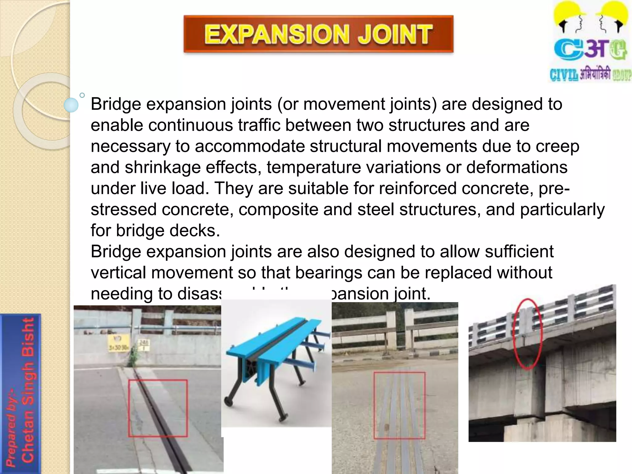 Bridges and its Types & Components by Chetan Bisht | PPTX
