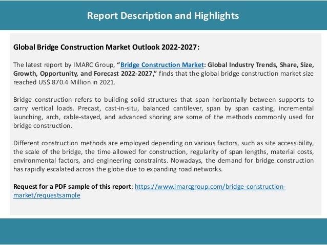 Global Bridge Construction Market PPT: Demand, Trends and Business ...