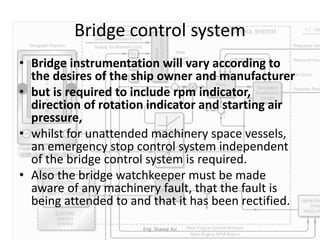 Bridge control system | PPTX