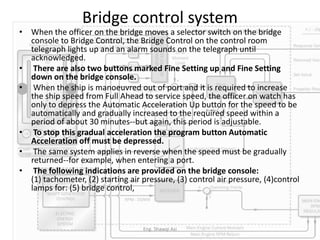 Bridge control system | PPTX