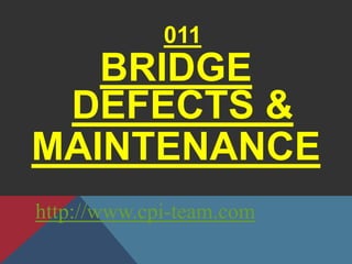 Bridge defects | PPTX