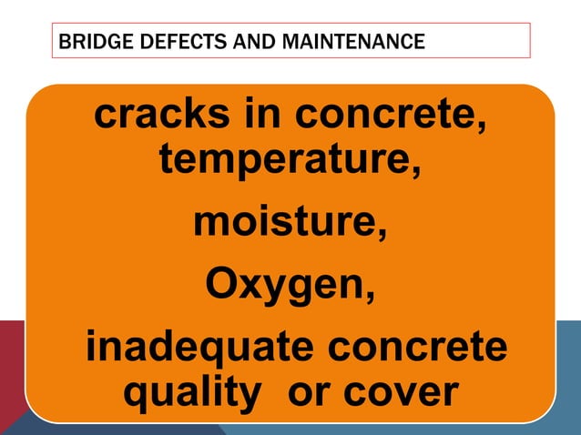 Bridge defects | PPTX