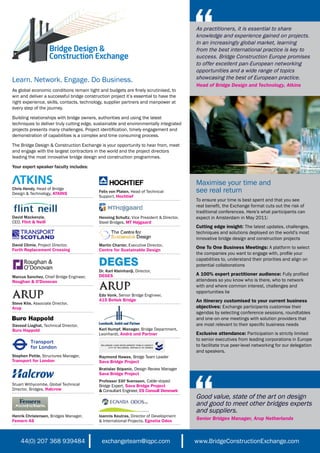 Bridge Design Exchange Brochure | PDF