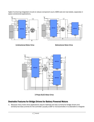 Bridge drivers for bldc motor applications | PDF