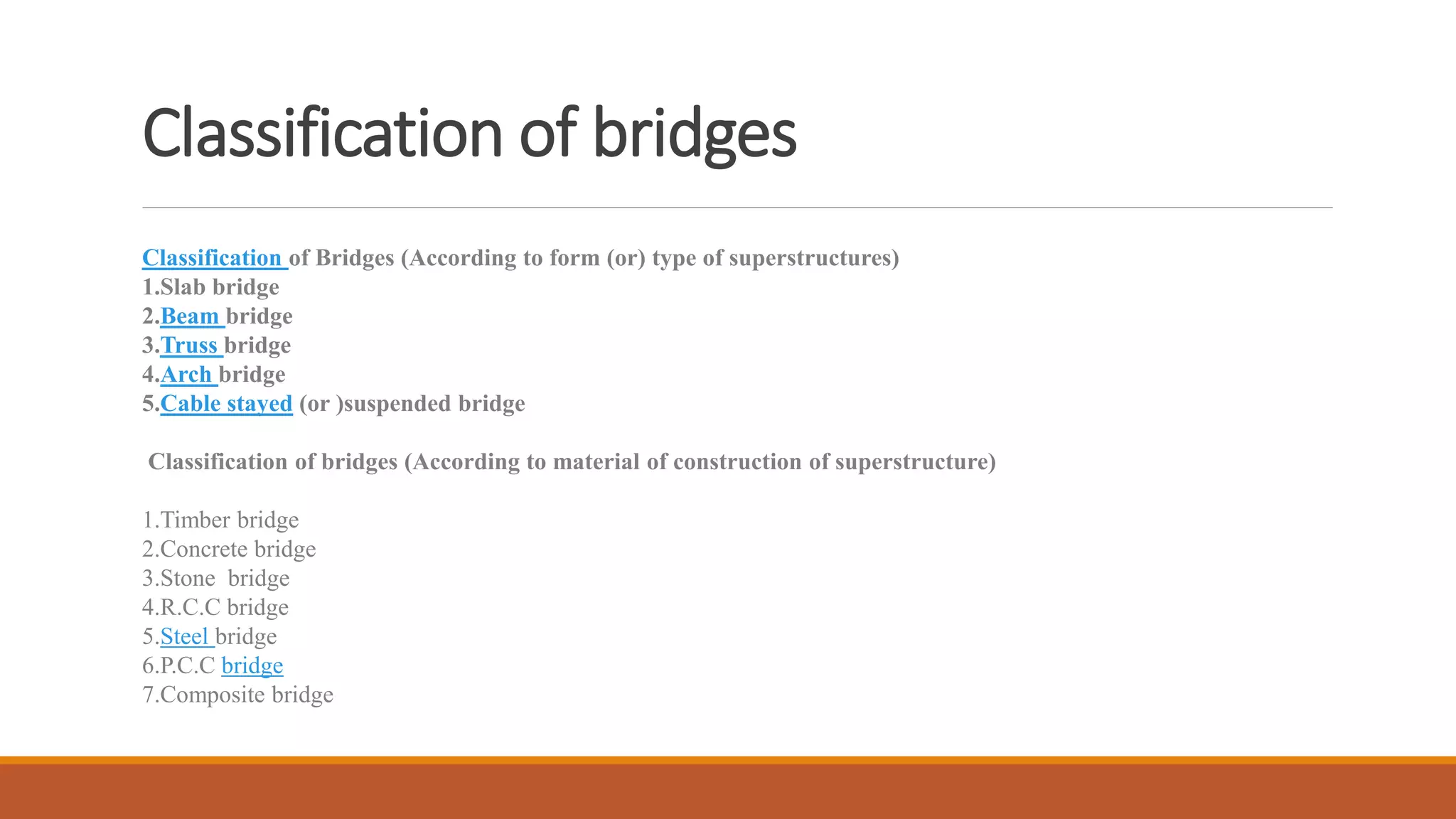 Bridge engineering | PPTX