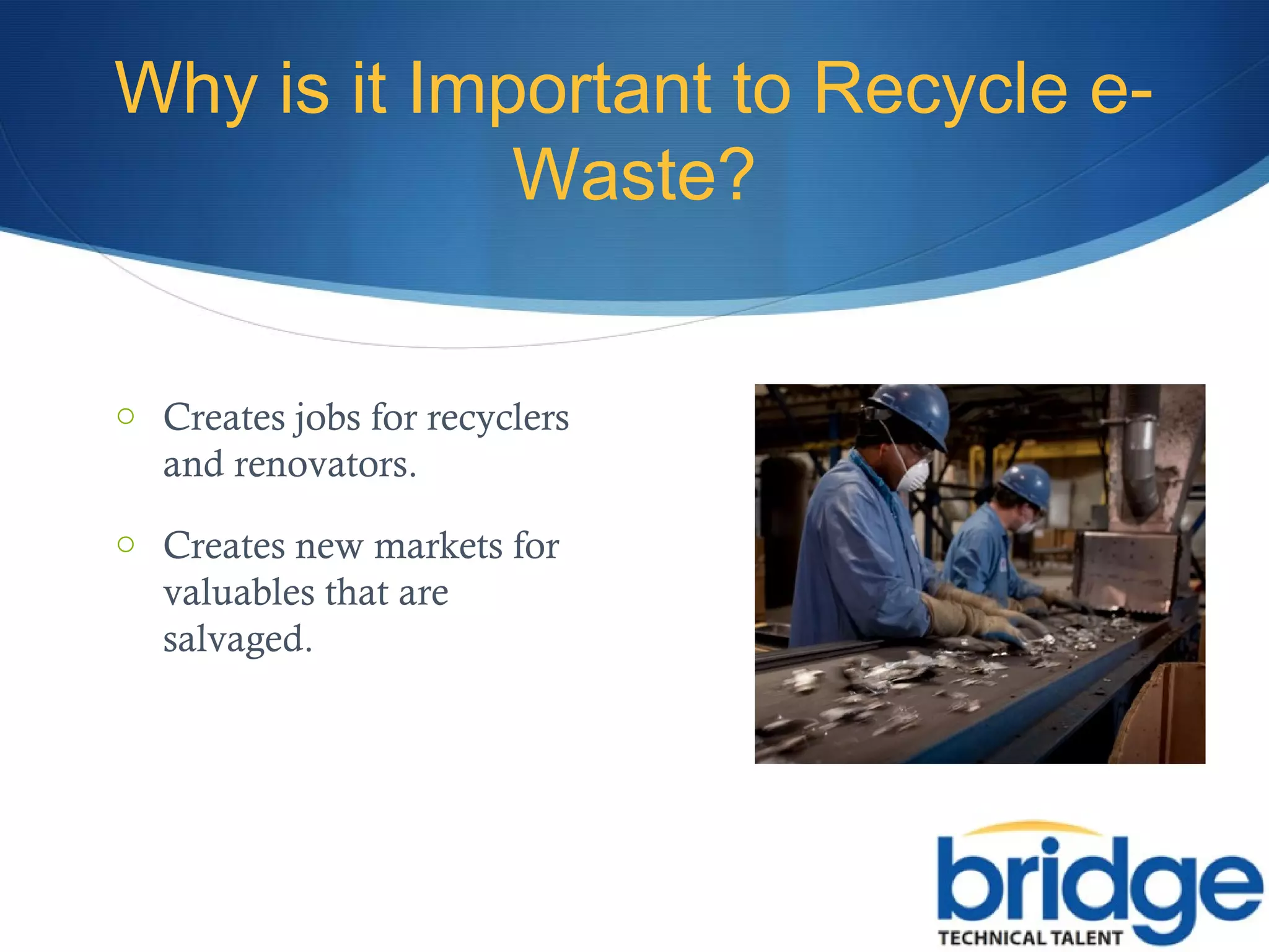 e-Waste and the Importance of Recycling | PPT
