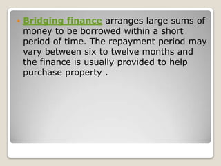 Bridge finance ppt | PPTX