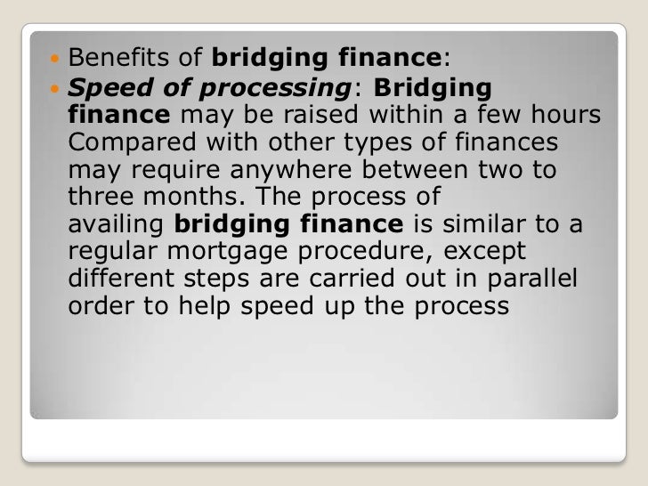 Bridge finance ppt