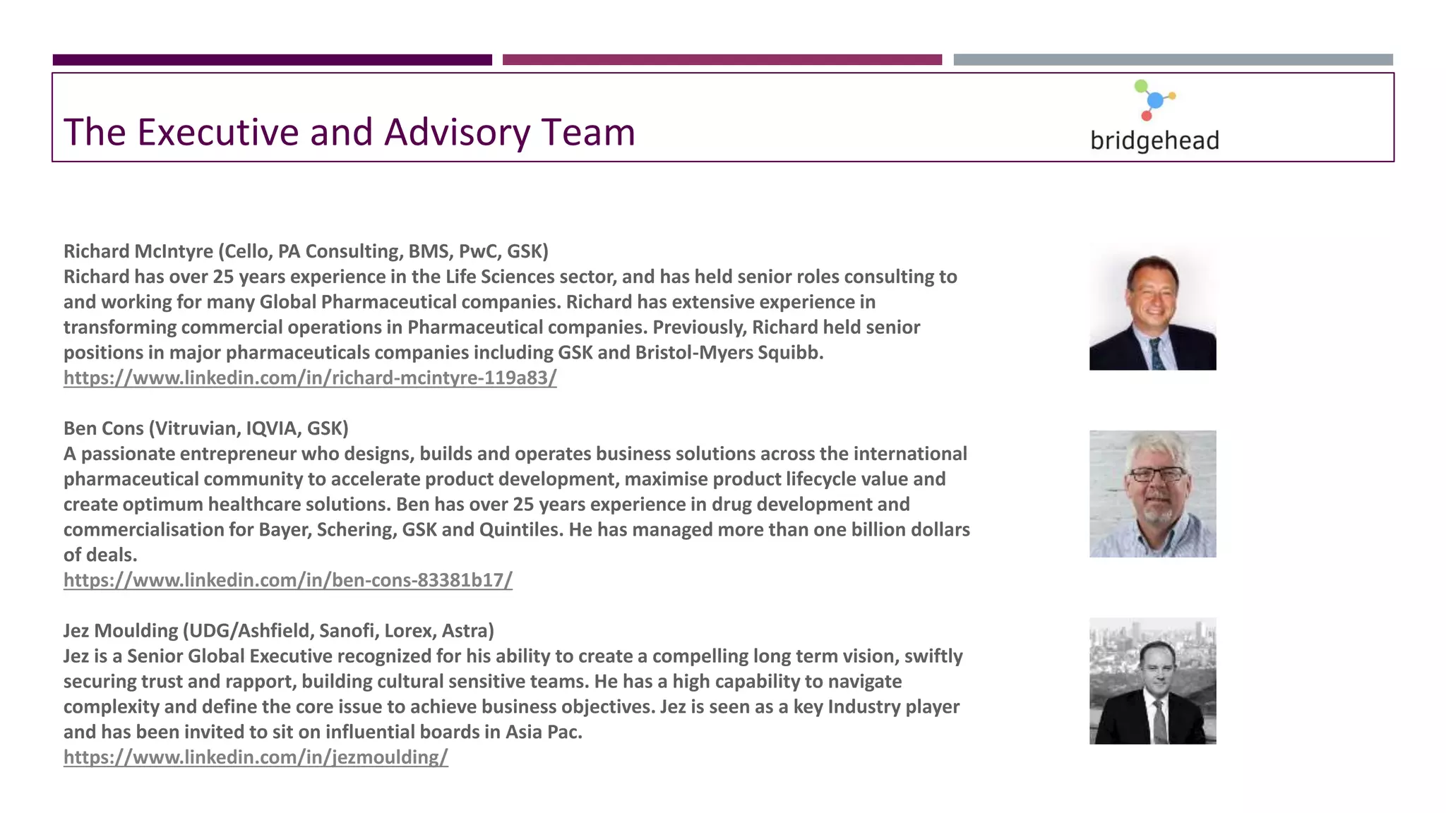 Bridgehead credentials slide deck | PPTX