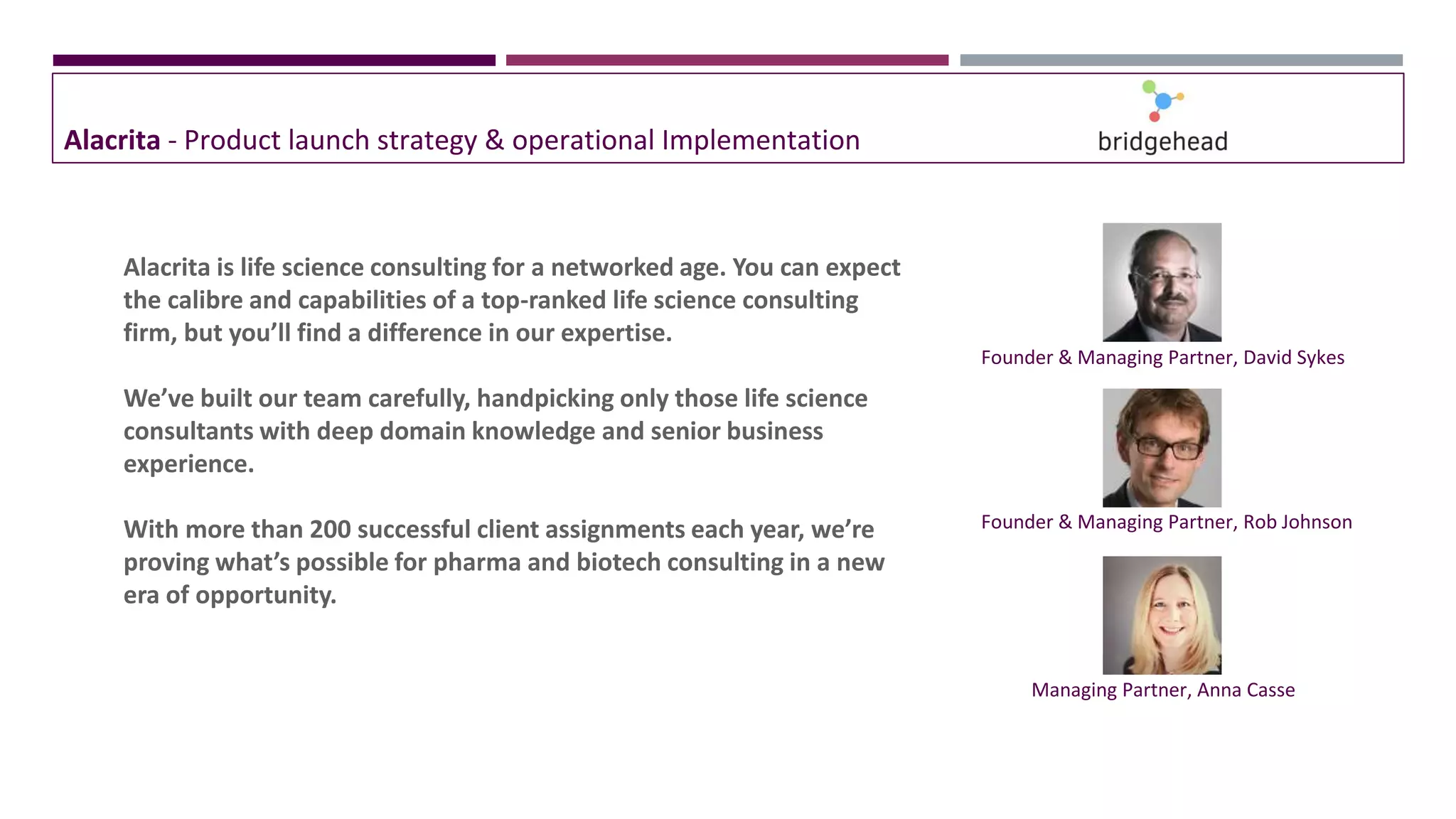 Bridgehead credentials slide deck | PPTX