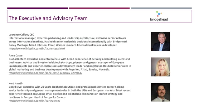 Bridgehead credentials slide deck | PPTX | Business Expos & Conferences ...
