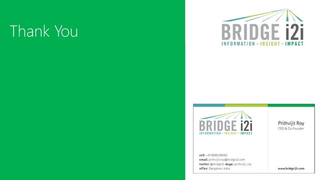 Bridgei2i Analytics Solutions Introduction | PPT