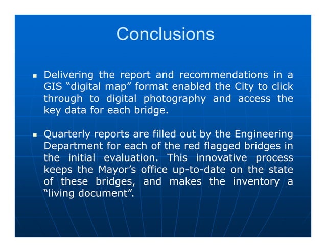 Bridge Inventory Using GIS | PDF