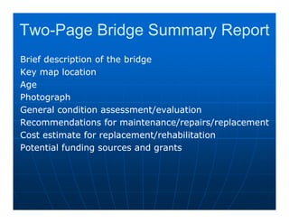 Bridge Inventory Using GIS | PDF