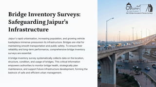 Bridge Inventory Surveys: Safeguarding Jaipur's Infrastructure | PDF