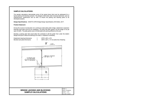 Bridge Jacking Design Sample Calculation.pptx | Civil Engineering Industry | Industries