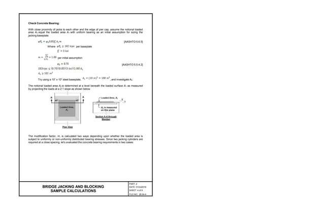 Bridge Jacking Design Sample Calculation.pptx | Civil Engineering Industry | Industries