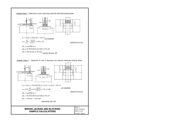 Bridge Jacking Design Sample Calculation.pptx | Civil Engineering Industry | Industries