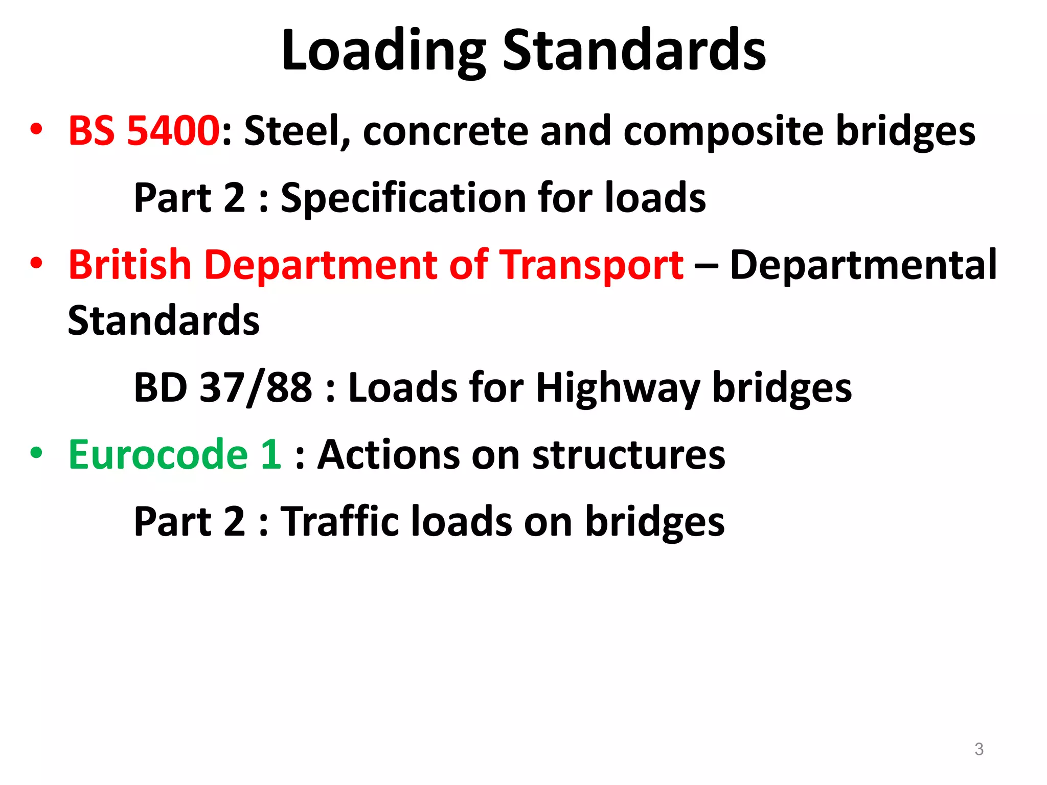 Bridge loading and bridge design fundamentals | PDF
