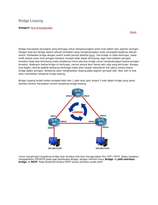 Bridge looping | PDF
