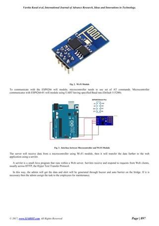 Bridge monitoring and alert generation system using iot | PDF