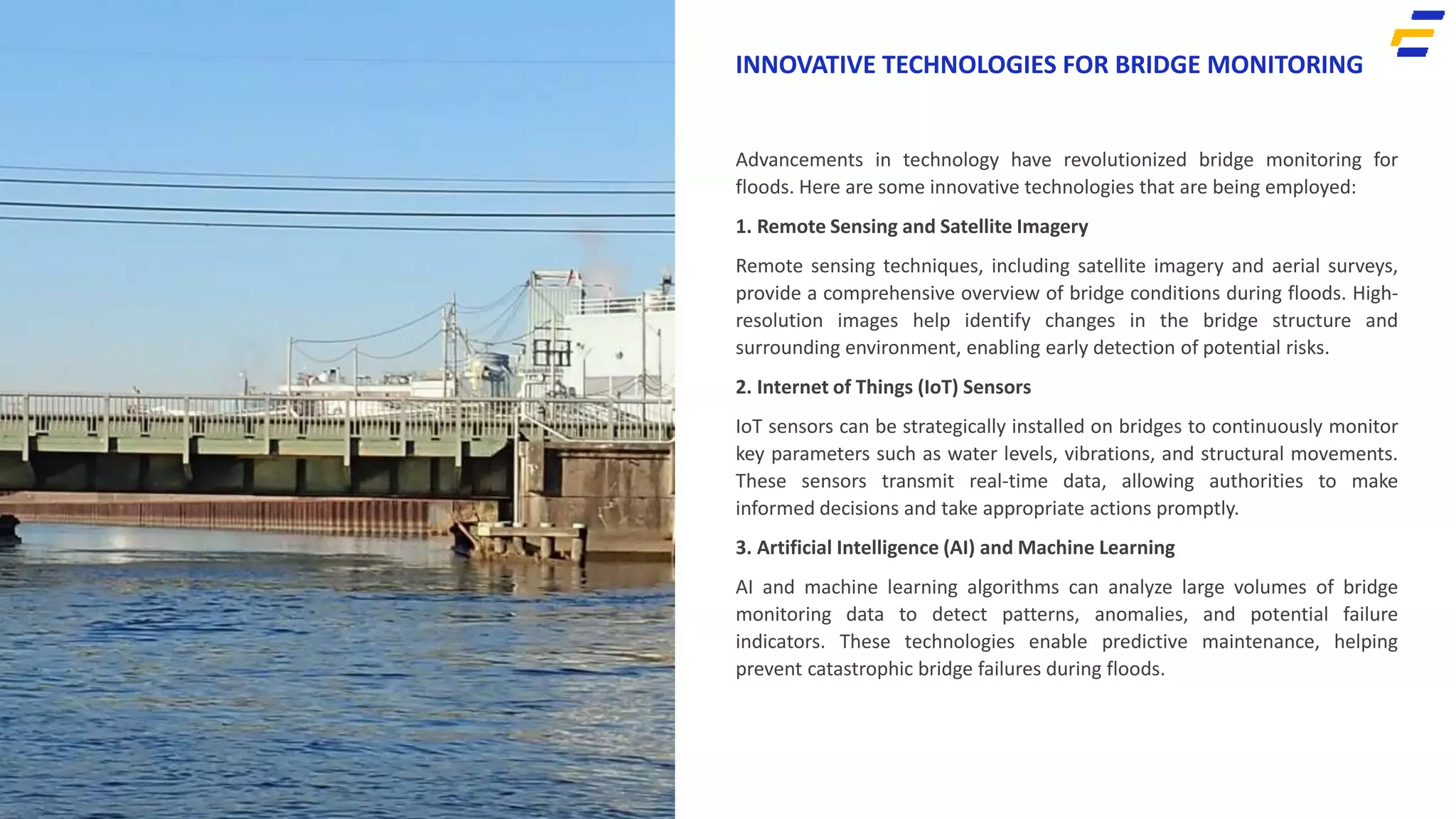 Bridge Monitoring for Floods Importance and Solutions | PPTX