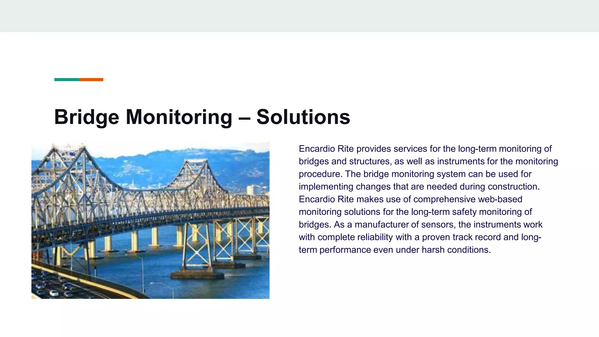 Bridge Monitoring Service From Encardio Rite | PPTX