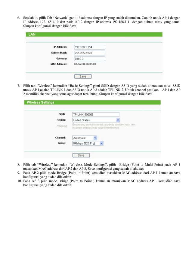 Bridge pada TP-Link WA5210 | DOCX