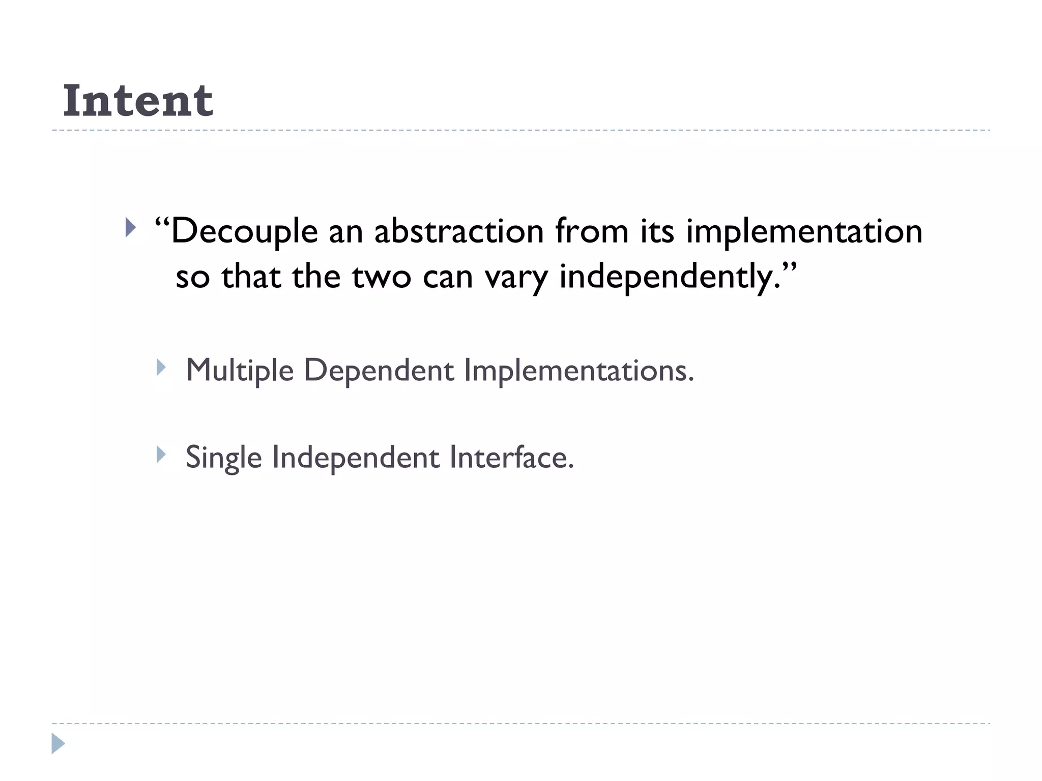 Bridge Design Pattern | PPT