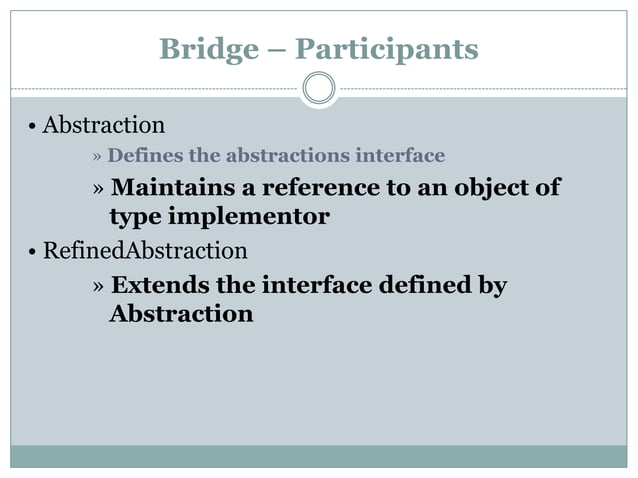 Bridge Design Pattern | PPTX | Programming Languages | Computing