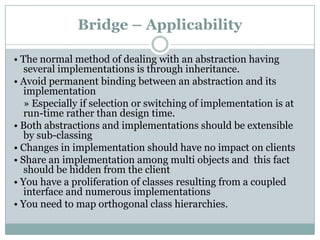 Bridge Design Pattern | PPTX