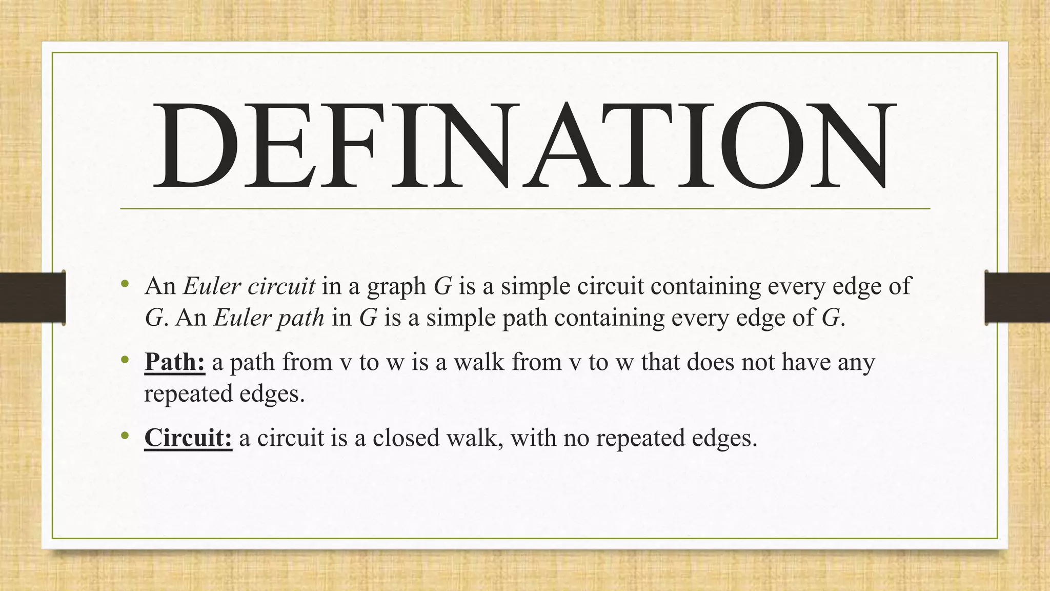 Bridge problem : Discrete Structure | PPT