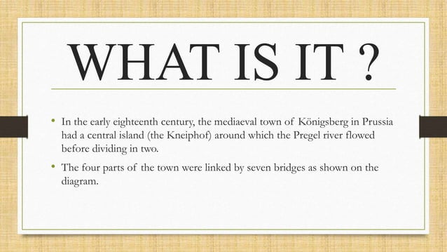Bridge problem : Discrete Structure | PPTX | Computing | Technology ...