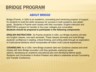 Bridge Program | PPTX