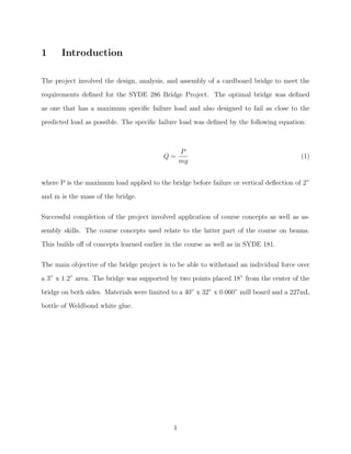 Bridge project | PDF