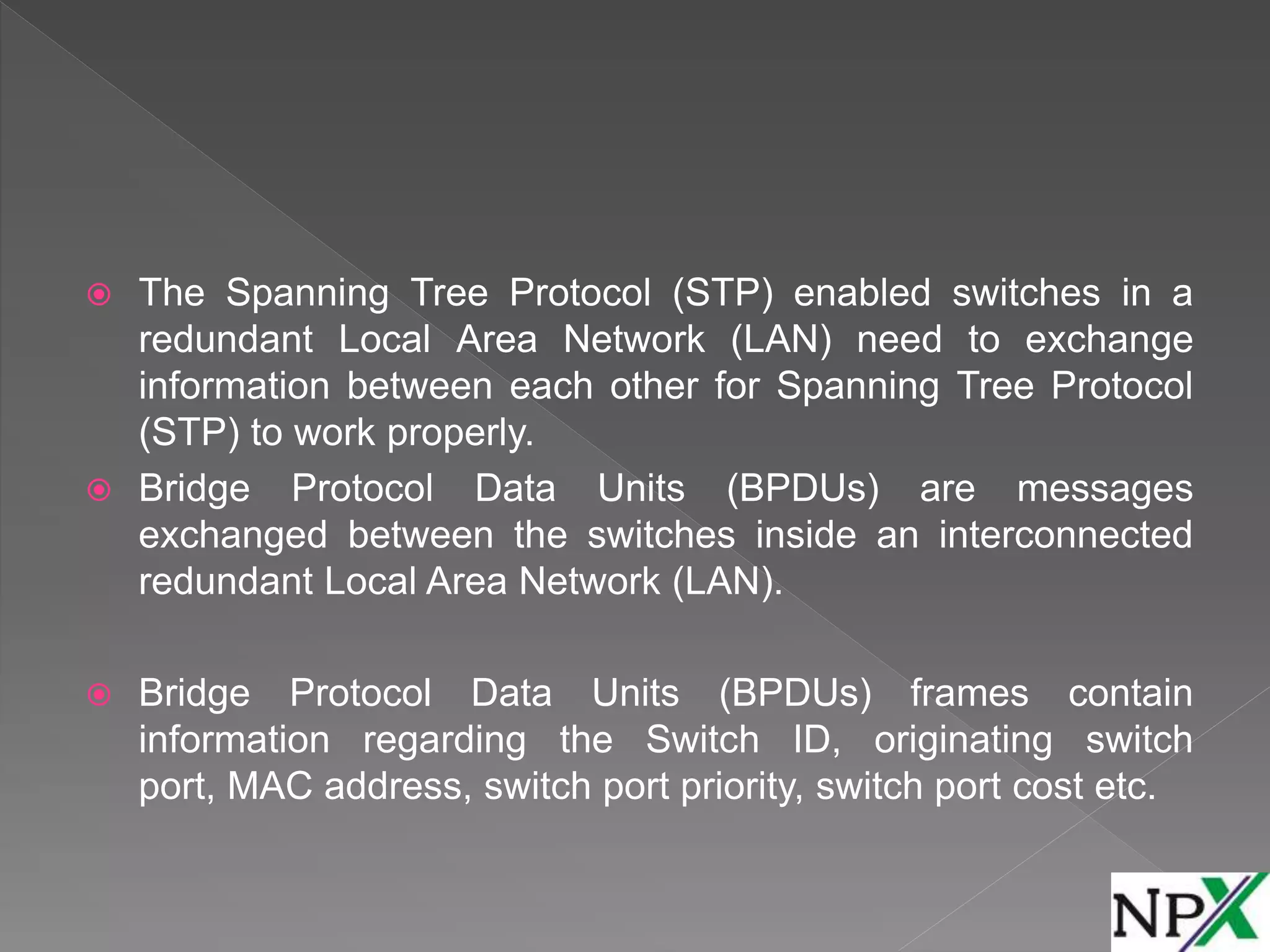 Bridge Protocol Data Unit (BPDU) | PPTX | Computer Networking | Computing
