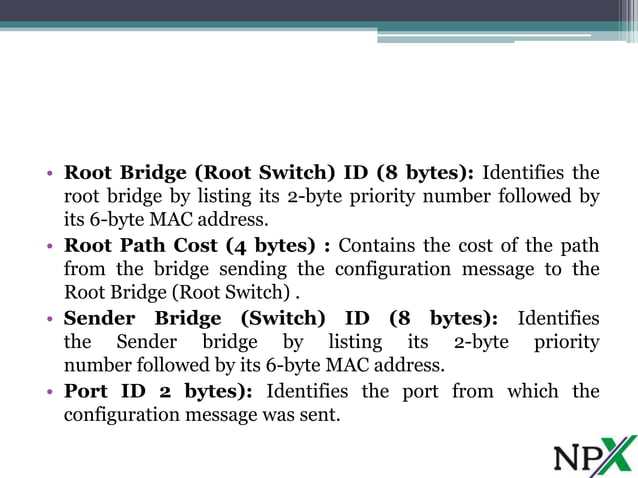 Bridge Protocol Data Unit (BPDU) Frame Format | PPTX