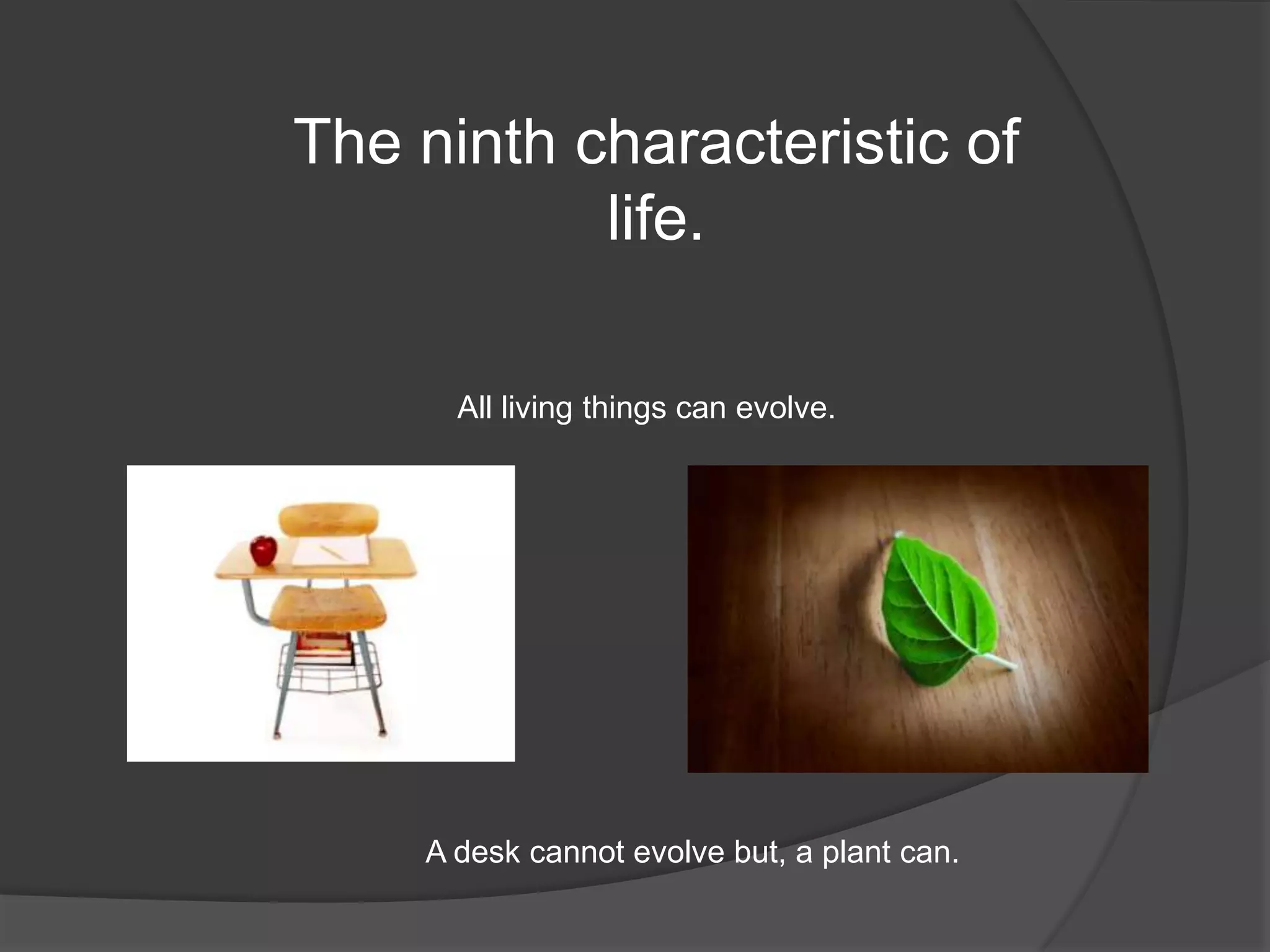 The Nine Characteristics of Life | PPTX