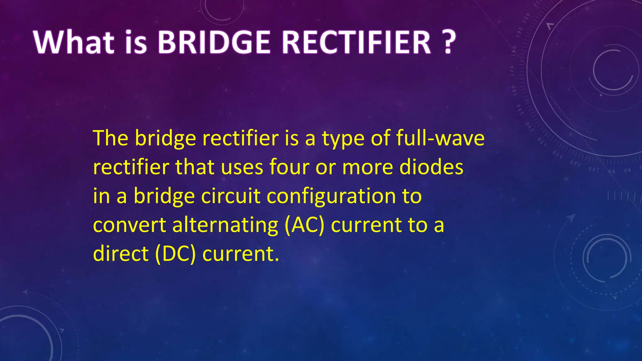 Bridge Rectifier Habfbeefbaadbaebfbc Ppt