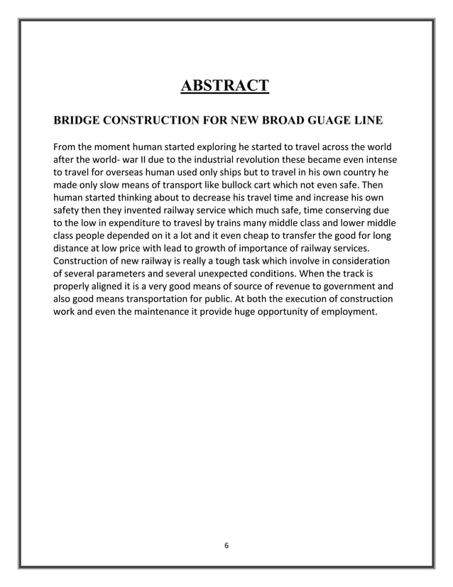 Bridge report | PDF