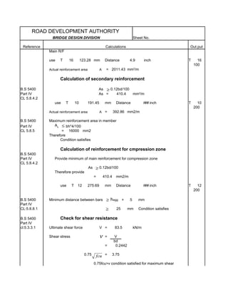 Bridge rf cal sheet 0 1 | XLS