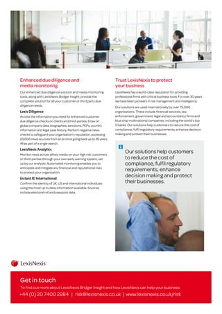 Bridger Insight brochure | PDF