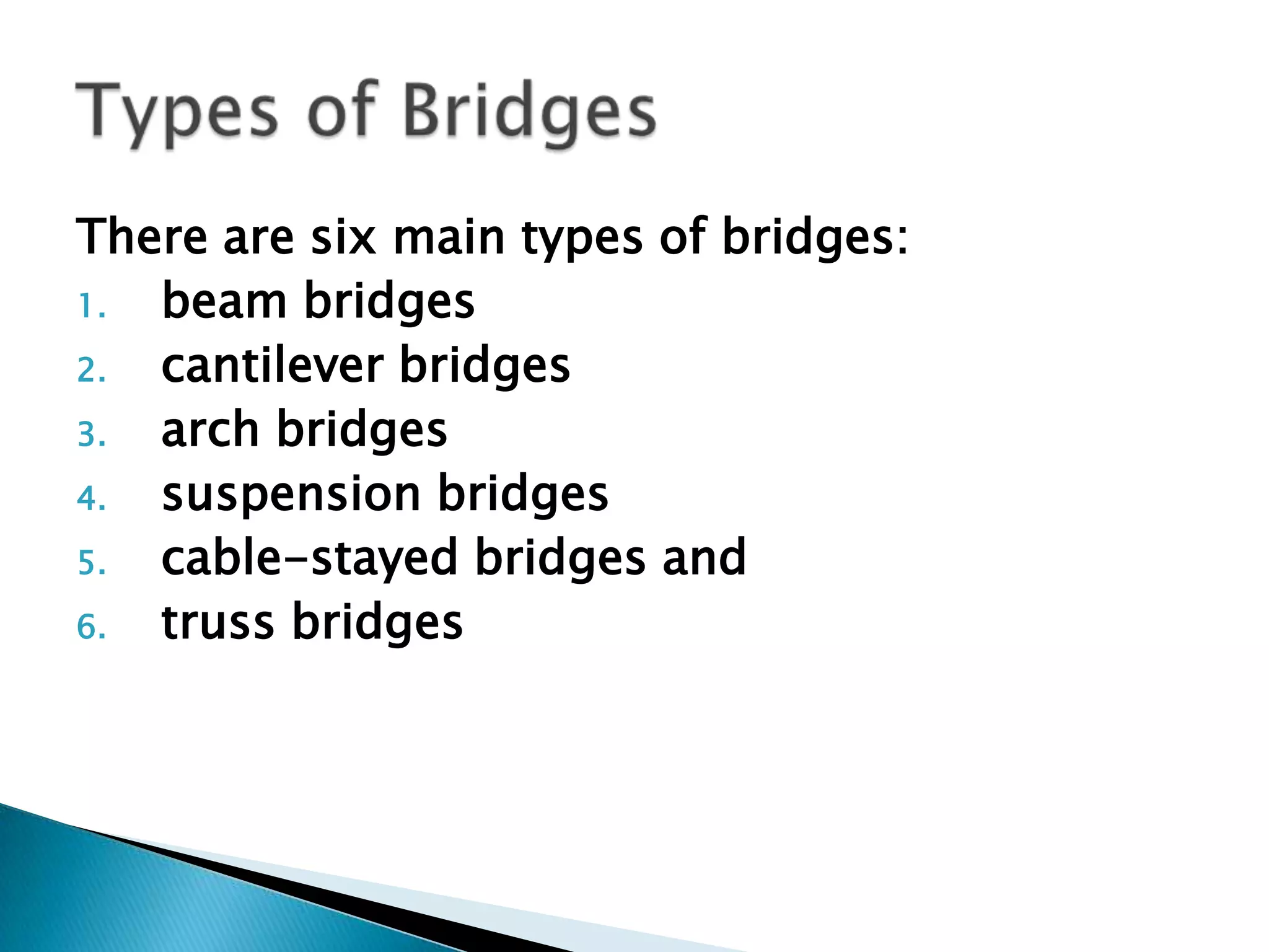 types of bridges | PPTX